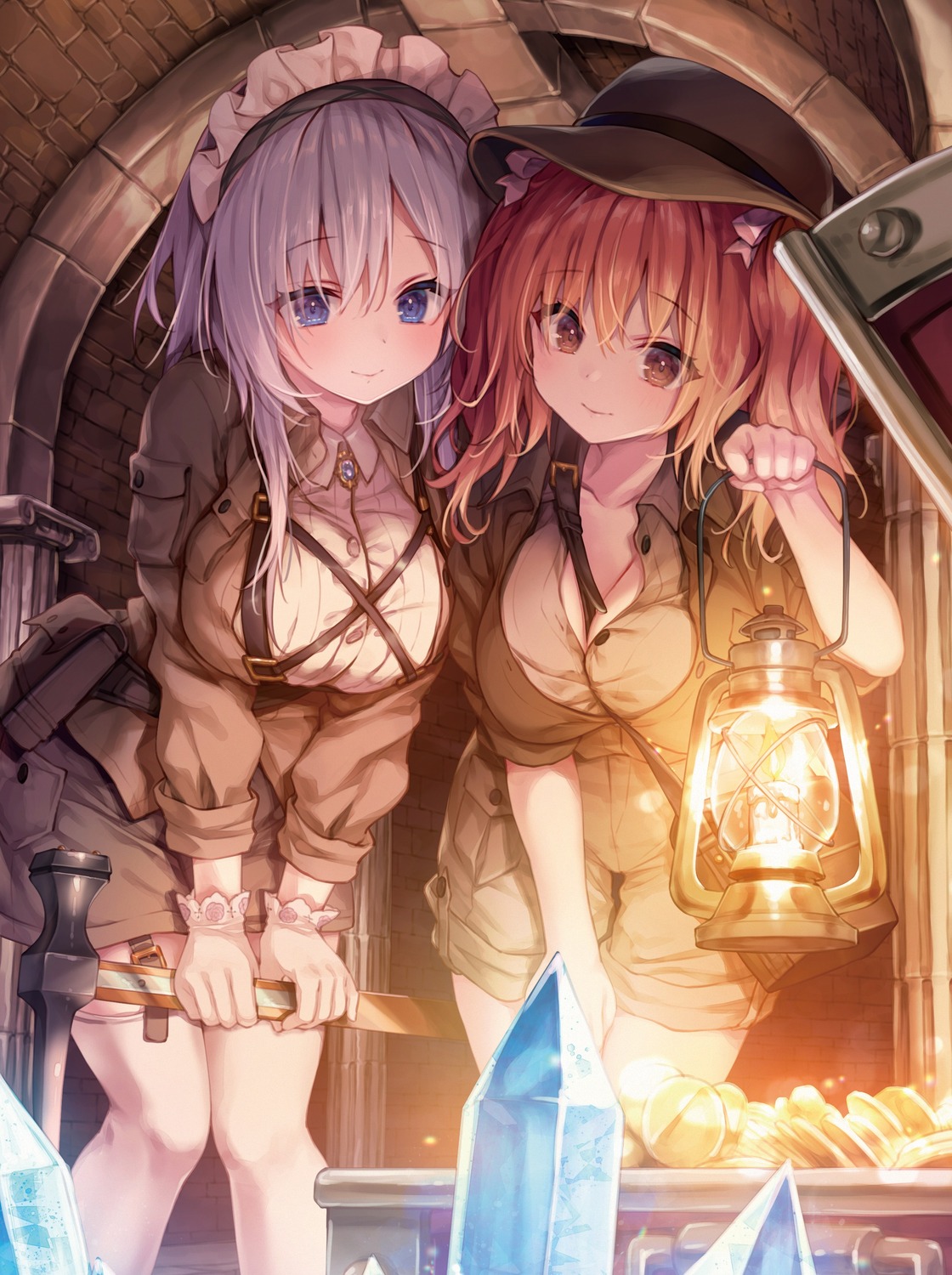 konomi liar liar akizuki noa himeji shirayuki cleavage open shirt stockings thighhighs ...